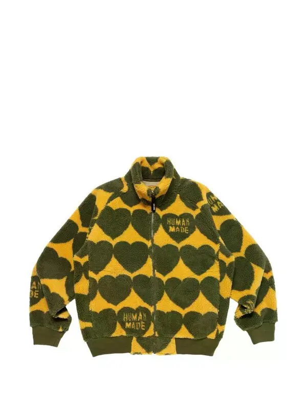 HUMAN MADE Heart-print Fleece Jacket