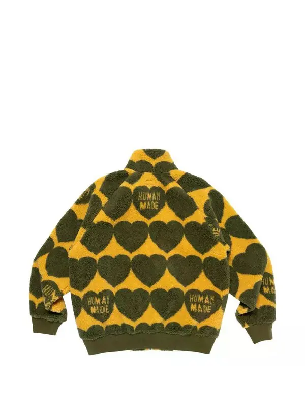 HUMAN MADE Heart-print Fleece Jacket
