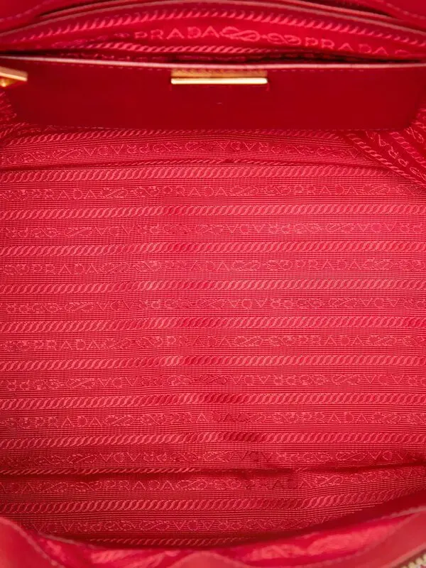 Prada 2010-2026 Medium Saffiano Lux Galleria Double Zip Tote Satchel