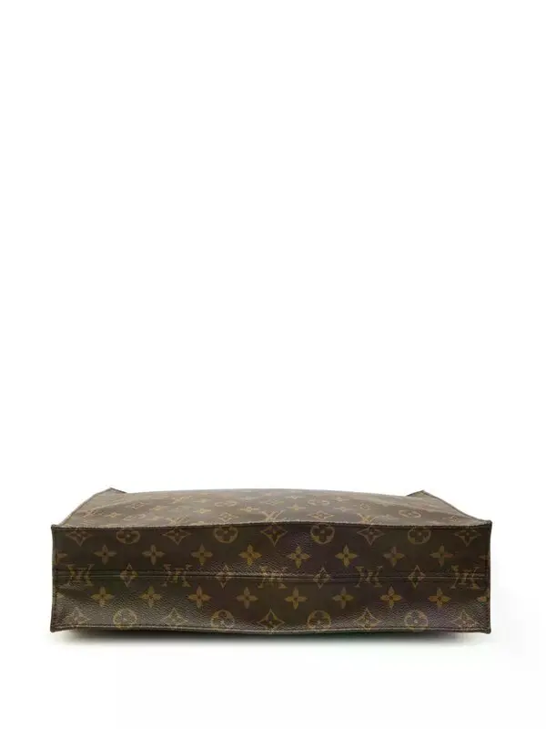 LOUIS VUITTON 2001 Monogram Sac Plat Tote Bag