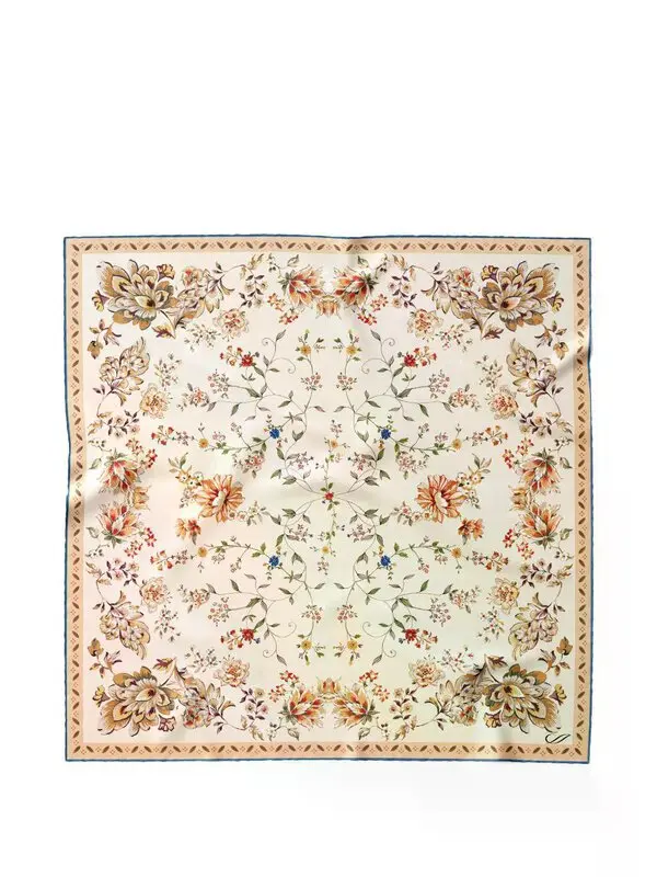 ELIZABETTA Jenna Silk Scarf - Neutrals