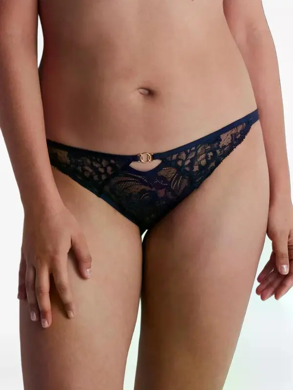 AUBADE Feeling Myself Lace Briefs - Blue