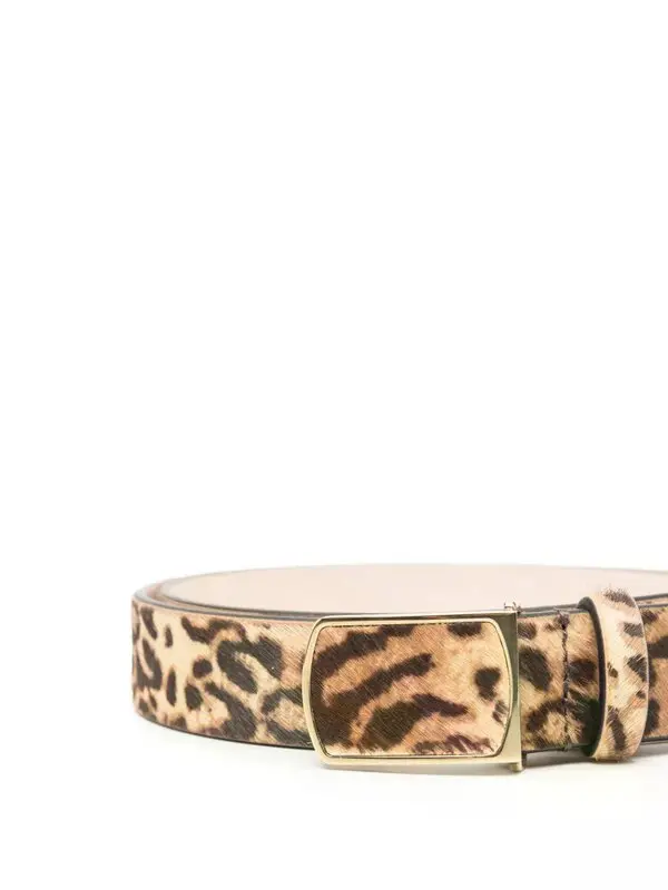Isabel Marant Étoile Leopard-print Buckle-fastening Belt - Brown