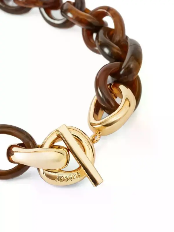 JOSEPH Tortoiseshell-effect Chunky-link Necklace