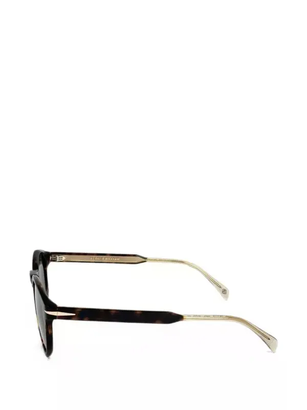 DB EYEWEAR BY DAVID BECKHAM Tortoiseshell-effect Round-frame Sunglasses