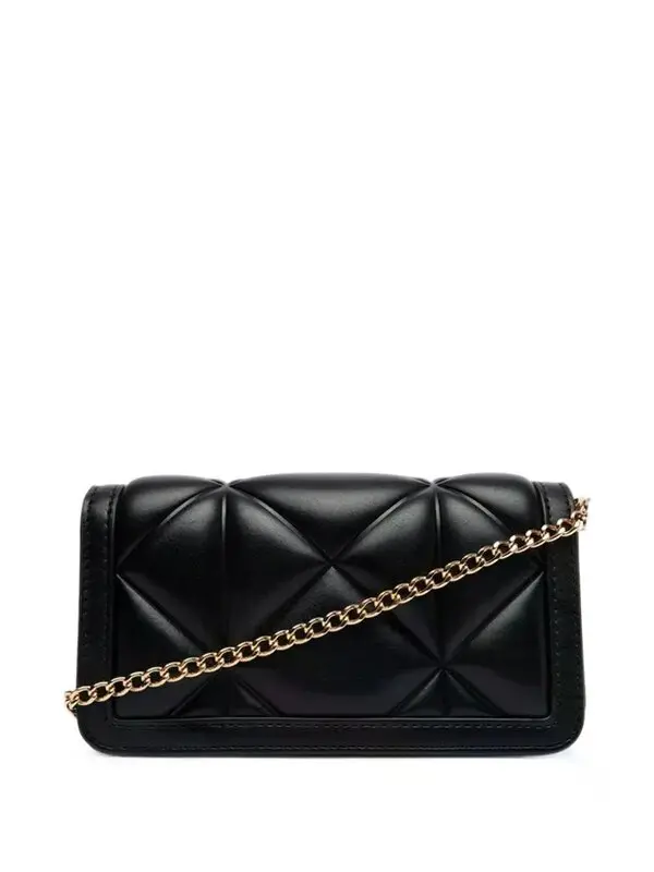 Moschino Quilted Logo-plaque Crossbody Bag