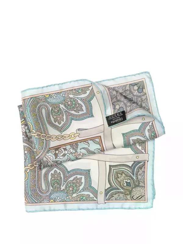 ELIZABETTA Francesca Silk Scarf - Blue