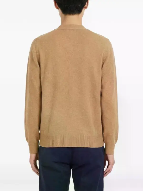 Play Comme Des Garcon Heart-patch V-neck Cardigan
