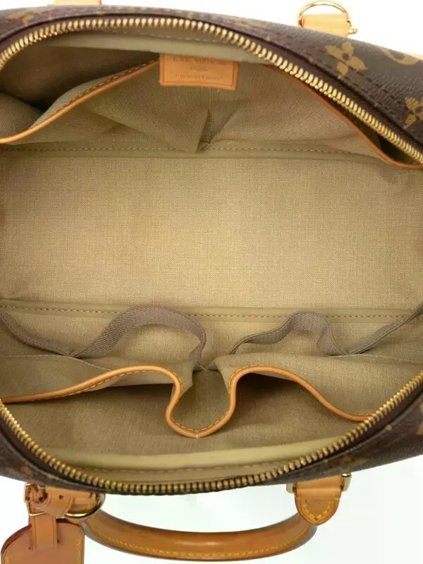LOUIS VUITTON 2000 Monogram Deauville Handbag - Brown