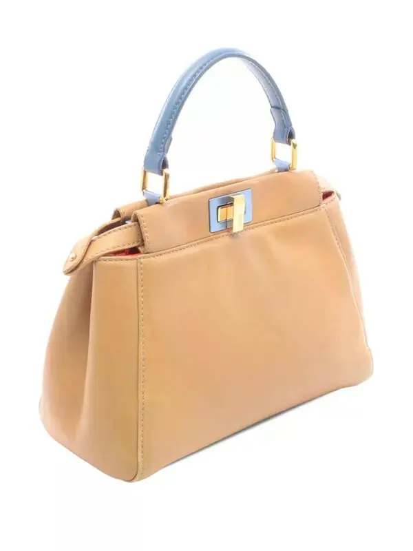Fendi 2010-2026 Mini Leather Peekaboo Iconic Satchel