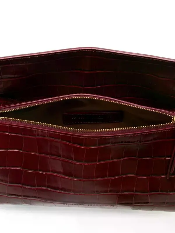 Benedetta Bruzziches Croc-effect Leather Shoulder Bag