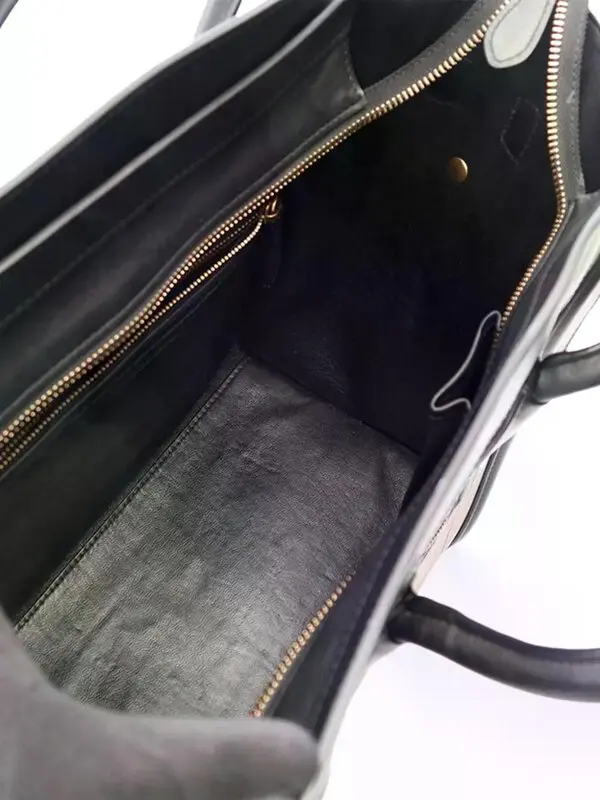Celine 2012-2026 Mini Tricolor Calfskin Luggage Tote Bag
