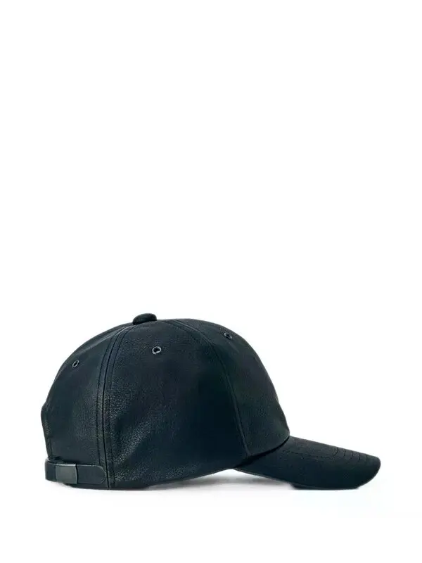Yohji Yamamoto Stitched Leather Baseball Cap