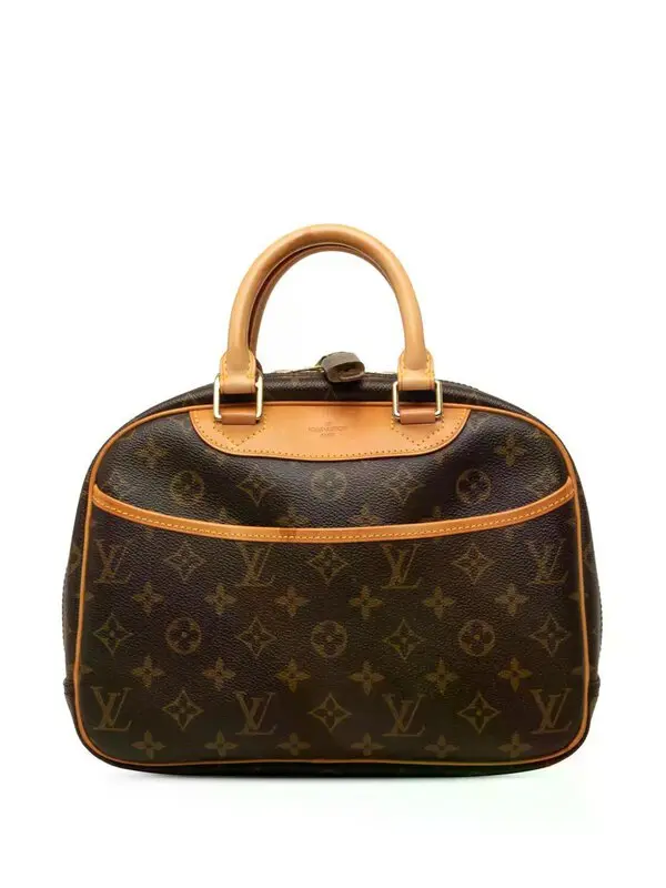 LOUIS VUITTON 2005 Monogram Trouville Handbag - Brown