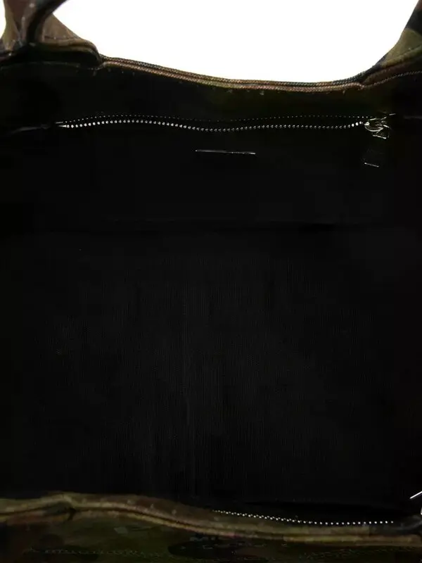 Prada 2000-2013 Canvas Canapa Logo Camouflage Tote Satchel