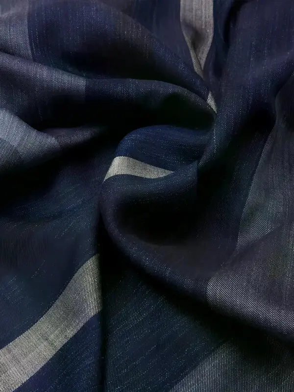 FERRAGAMO Logo-print Striped Scarf