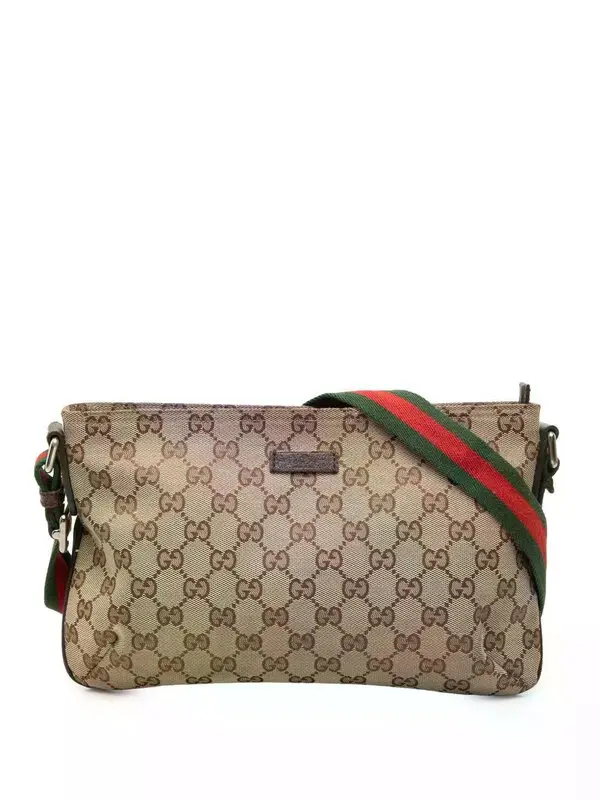 Gucci 2000-2015 Gg Canvas Web Crossbody Bag - Neutrals