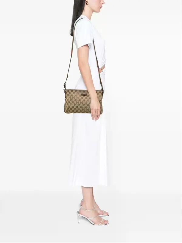 Gucci 2000-2015 Gg Canvas Web Crossbody Bag
