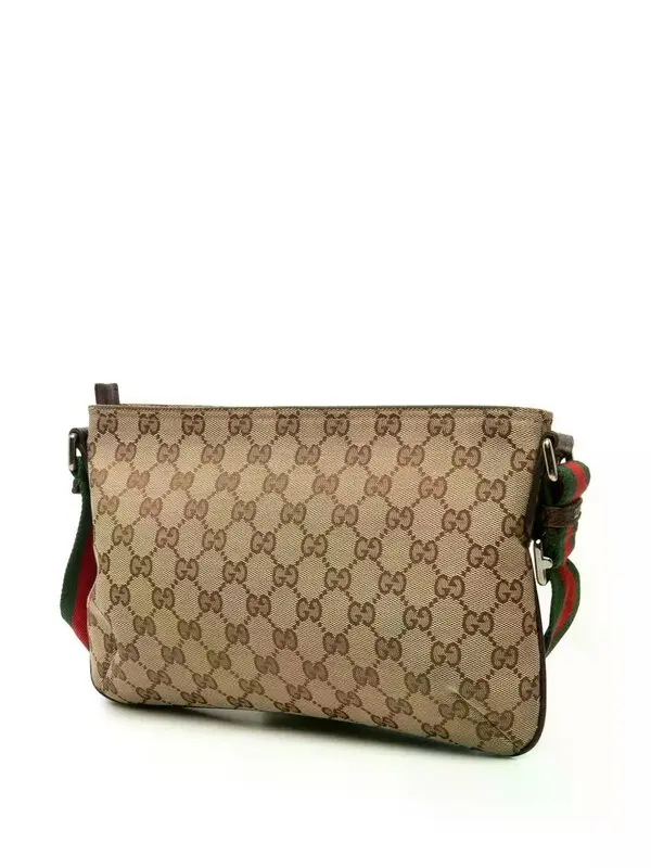 Gucci 2000-2015 Gg Canvas Web Crossbody Bag