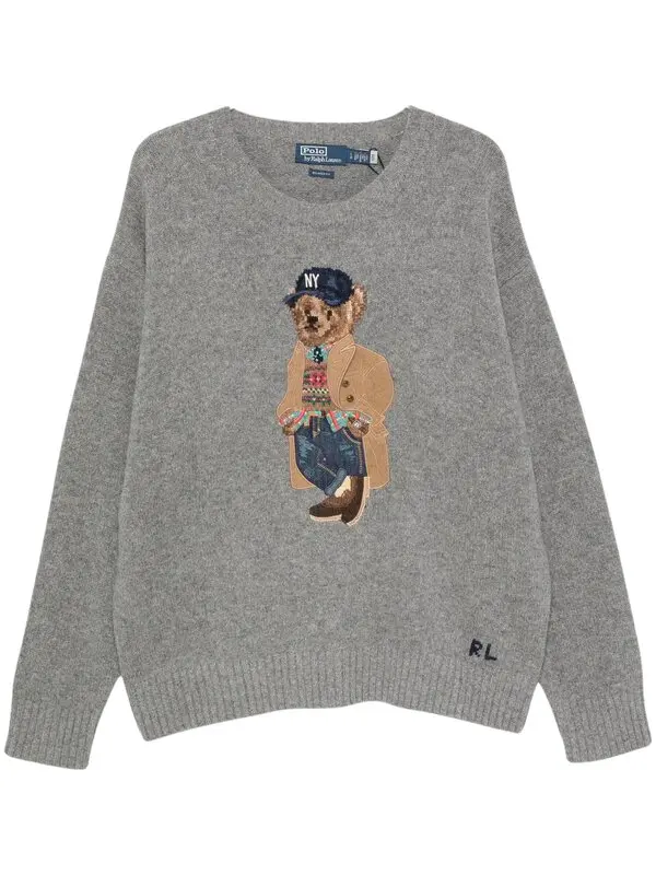 Polo Ralph Lauren Polo Bear Intarsia-knit Sweater By