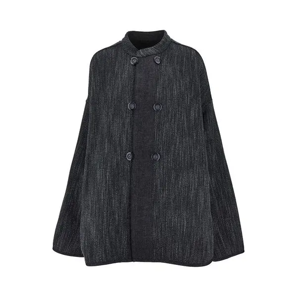 Emporio Armani Wool-blend Reversible Oversized Jacket