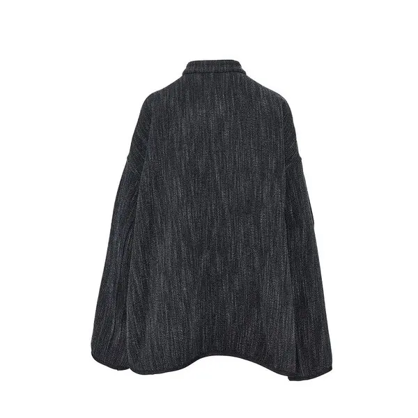 Emporio Armani Wool-blend Reversible Oversized Jacket