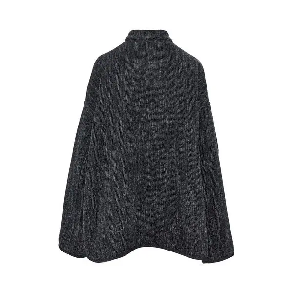 Emporio Armani Wool-blend Reversible Oversized Jacket
