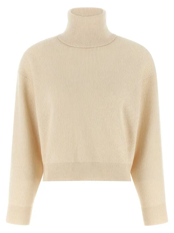 Brunello Cucinelli English Ribbed Sweater - White