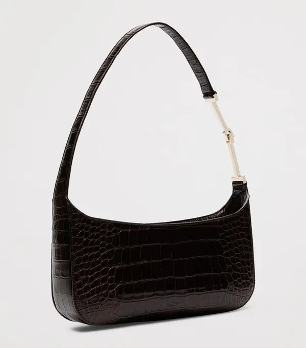TOM FORD Small Croc-embossed Leather Arc Shoulder Bag