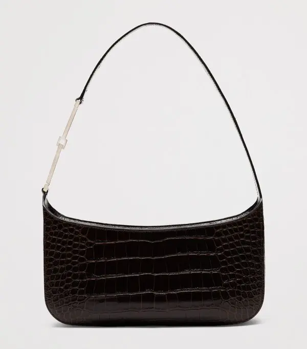 TOM FORD Small Croc-embossed Leather Arc Shoulder Bag
