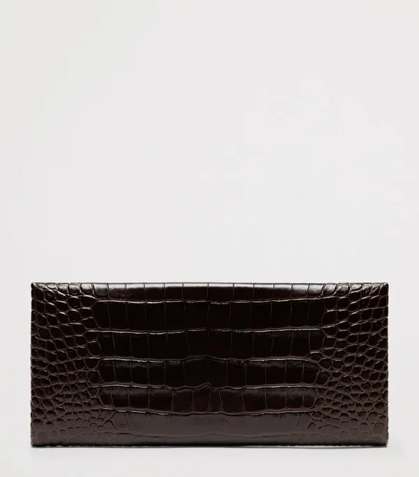 TOM FORD Croc-embossed Leather Clutch Bag
