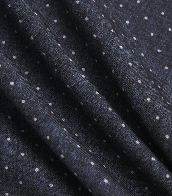 Eleventy Cotton-wool Pocket Square