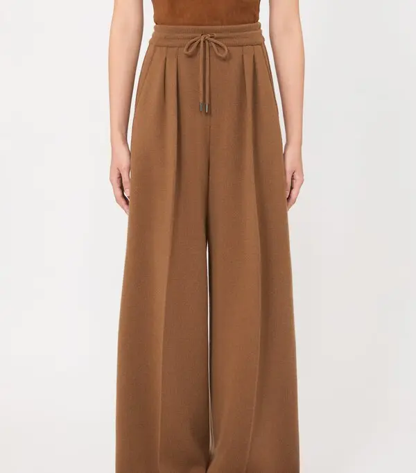 Max Mara Wool-cashmere Drawstring Trousers