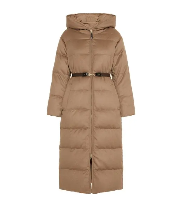 Max Mara Camel-wool Reversible Puffer Coat