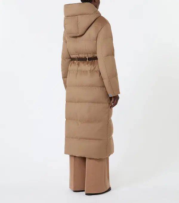Max Mara Camel-wool Reversible Puffer Coat