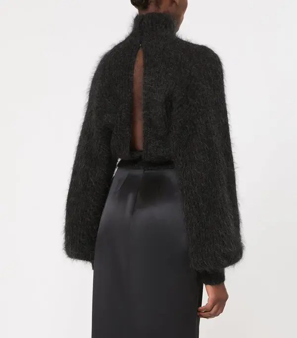 Max Mara Mohair-blend Cropped Sweater