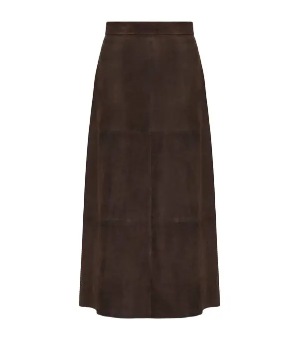 Max Mara Suede Midi Skirt