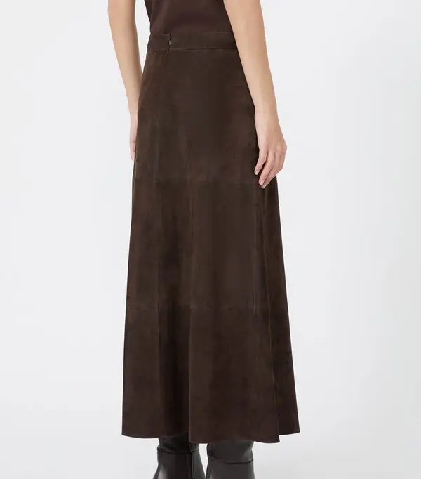 Max Mara Suede Midi Skirt