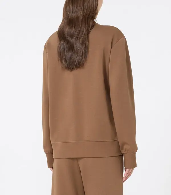 Max Mara Cotton-blend Zip-up Sweatshirt