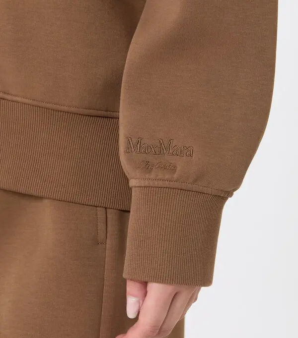 Max Mara Cotton-blend Zip-up Sweatshirt