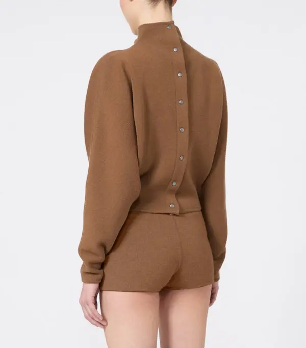 Max Mara Virgin Wool-cashmere High-neck Sweater