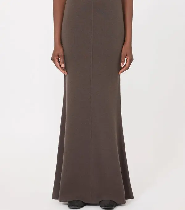 Max Mara Virgin Wool-cashmere Knitted Maxi Skirt