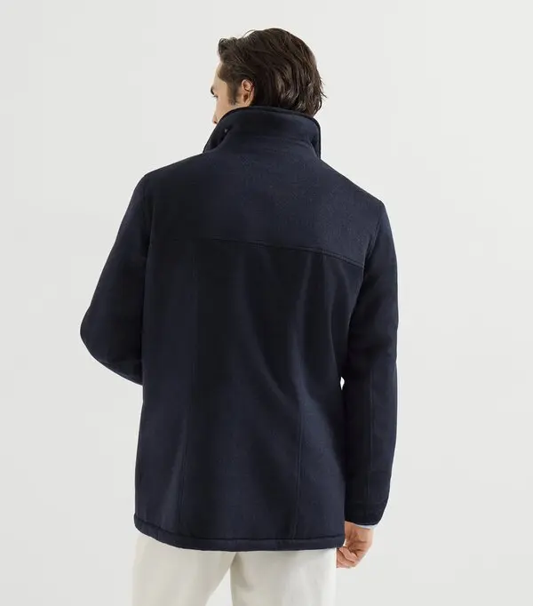 Brunello Cucinelli Cashmere Beaver Cloth Field Jacket