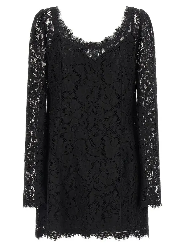 Dolce & Gabbana Lace Dress - Black