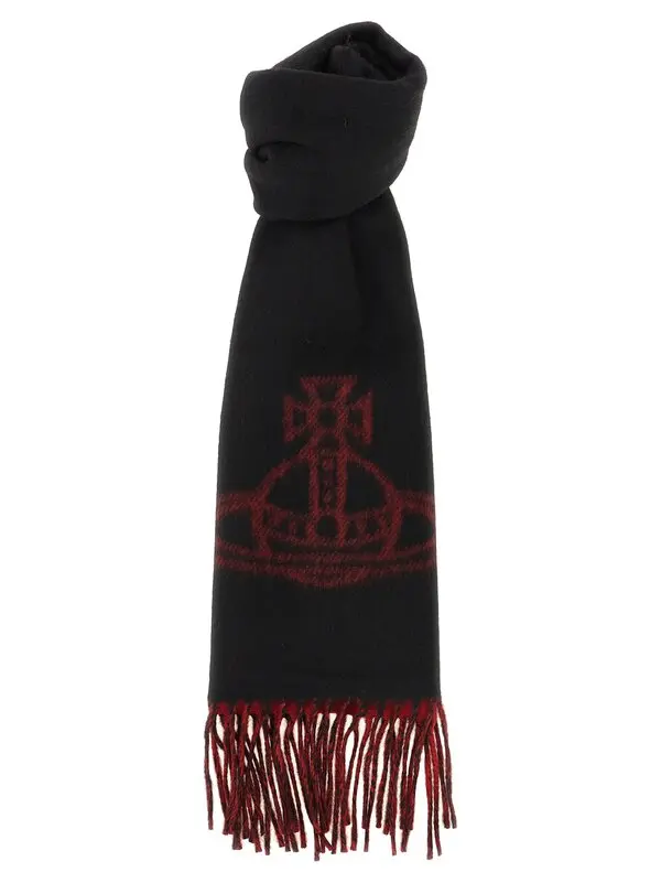 VIVIENNE WESTWOOD Orb' Double-face Scarf - Black