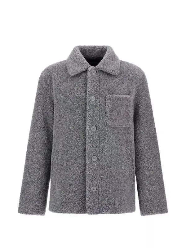 Herno Teddy-effect Melange Jacket