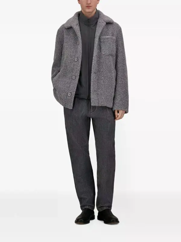Herno Teddy-effect Melange Jacket