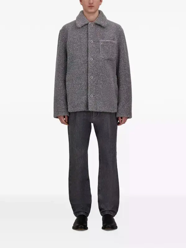 Herno Teddy-effect Melange Jacket