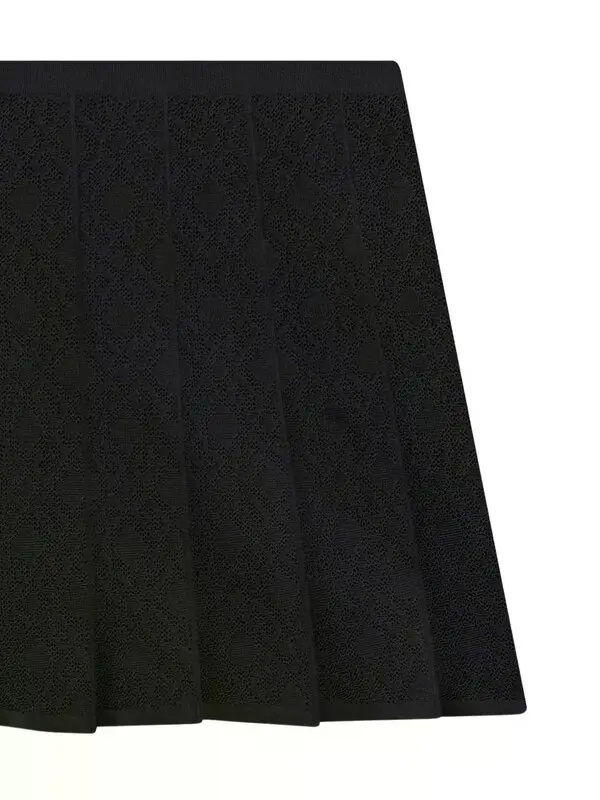 Givenchy Pleated Skirt In Monogram 72 Jacquard