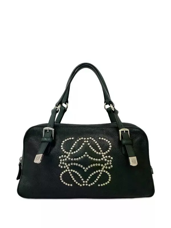 Loewe 2000-2026 Leather Studded Anagram Handbag